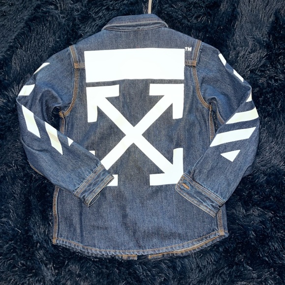 Off-White | Shirts & Tops | Offwhite Jean Long Sleeve Button Down Shirt ...